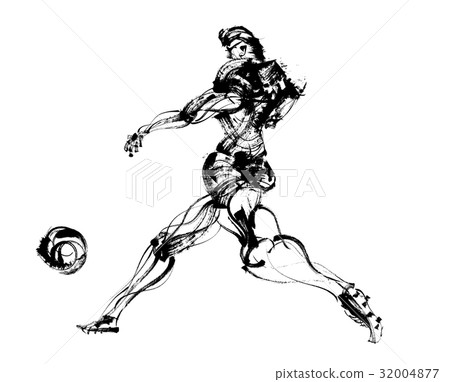 football, soccer, heading - Stock Illustration [32004877] - PIXTA