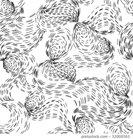 Abstract ripple line seamless pattern - Stock Illustration [32008563 ...