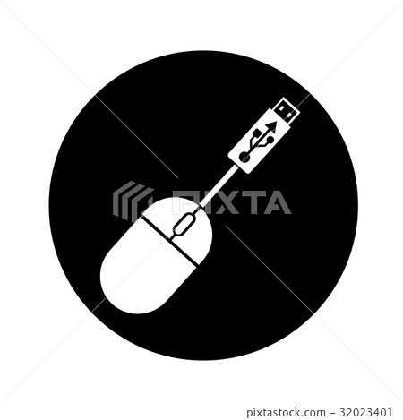 Usb Computer Mouse Icon illustration design - Stock Illustration ...