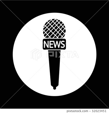 news microphone icon illustration design - Stock Illustration [32023451 ...