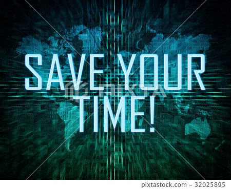 Save your time - Stock Illustration [32025895] - PIXTA