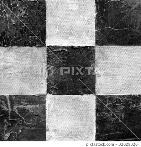 Abstract checkered pattern painted with acrylic - Stock Illustration ...