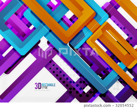 Rectangle tube elements, vector background - Stock Illustration ...
