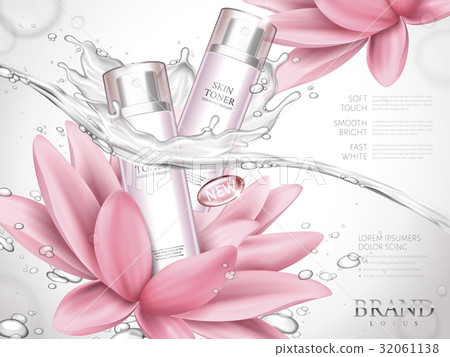 lotus skin toner ad - Stock Illustration [32061138] - PIXTA