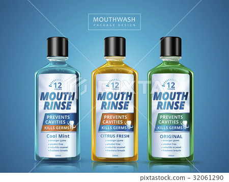 mouth rinse package design - Stock Illustration [32061290] - PIXTA