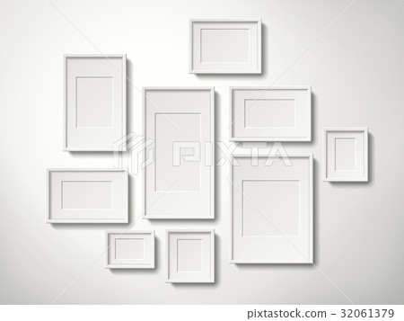 Blank white frames - Stock Illustration [32061379] - PIXTA