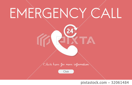 Emergency Call Urgent Accidental Hotline... - Stock Illustration ...
