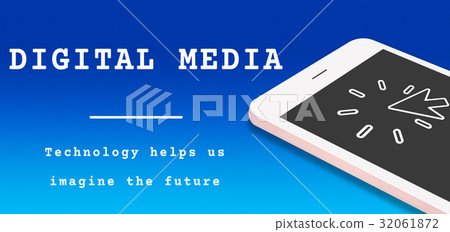 Digital Media Connection Internet Technology - Stock Illustration ...