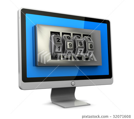 protected computer - Stock Illustration [32071608] - PIXTA