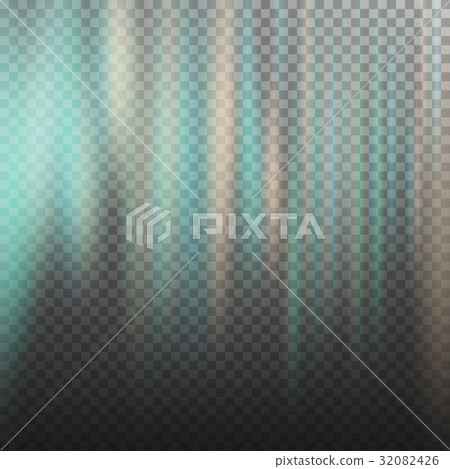 Glow Light Effect. Beam Rays Vector. Sunlight - Stock Illustration ...