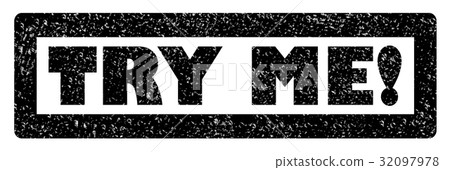try me stamp on white background. try me sign. - Stock Illustration ...