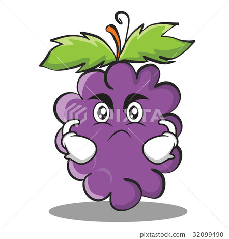 Angry grape character cartoon collection-插圖素材 [32099490] - PIXTA圖庫