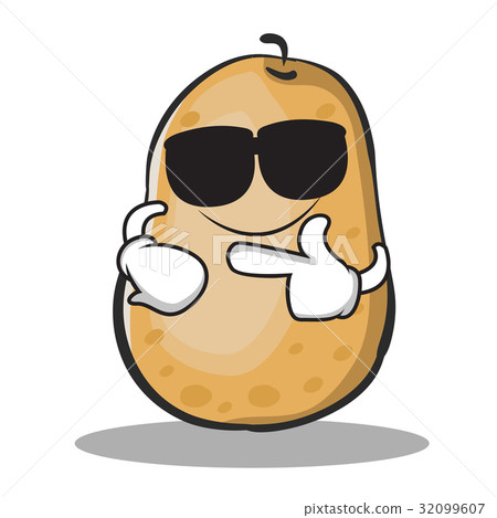 Super cool potato character cartoon style - Stock Illustration ...