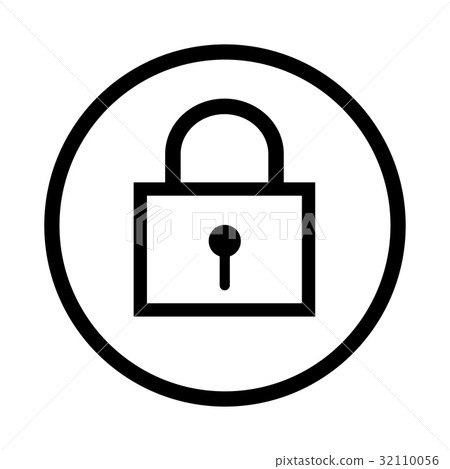 Lock icon - vector iconic design-插圖素材 [32110056] - PIXTA圖庫