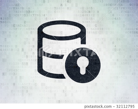 Programming concept: Database With Lock on Digital - Stock Illustration [32112795] - PIXTA