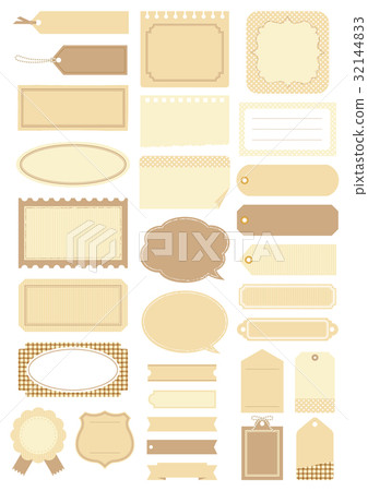 Natural color label - Stock Illustration [32144833] - PIXTA