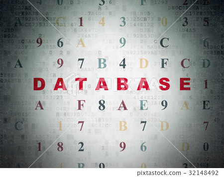 Database concept: Database on Digital Data Paper - Stock Illustration ...