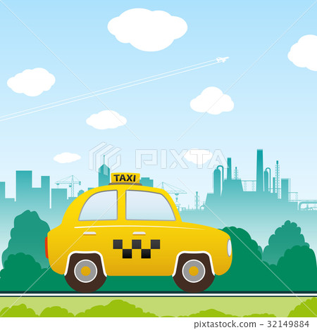 Car taxi vector - Stock Illustration [32149884] - PIXTA