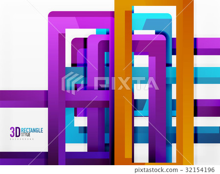 Rectangle tube elements, vector background - Stock Illustration ...