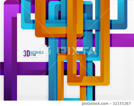 Rectangle tube elements, vector background - Stock Illustration ...