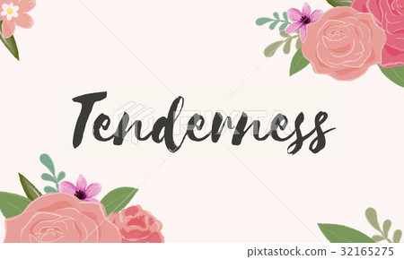 Tenderness Love Letter Message Words Graphic - Stock Illustration ...