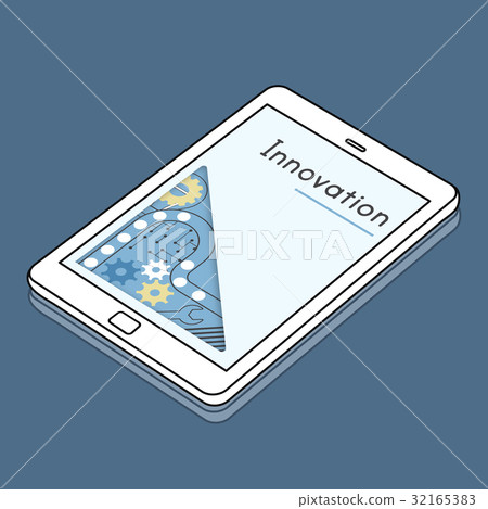 Network connection graphic overlay on Digital... - Stock Illustration ...
