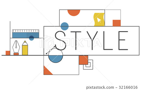 Creative Design Creativity Drawing Concept - Stock Illustration ...