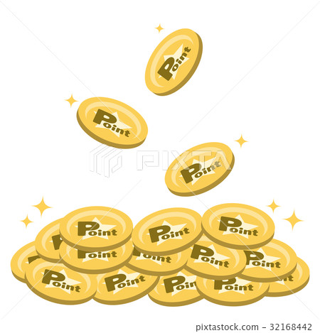 Point coin - Stock Illustration [32168442] - PIXTA