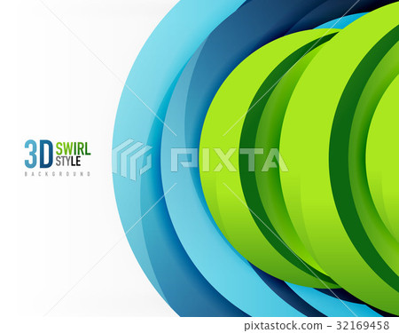 3D wave design - Stock Illustration [32169458] - PIXTA