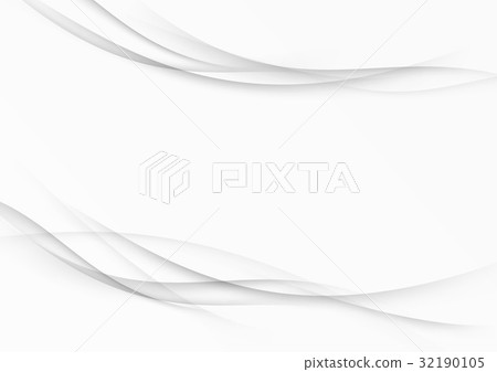 Contemporary modernistic grey swoosh lines layout - Stock Illustration ...