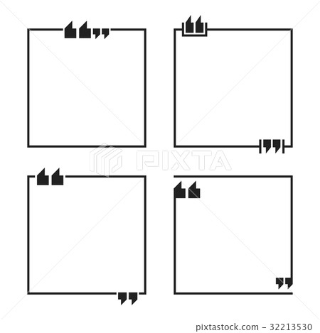 Quote square template - Stock Illustration [32213530] - PIXTA