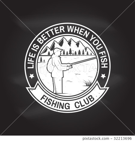 Fishing sport club. Vector illustration. - Stock Illustration [32213696 ...