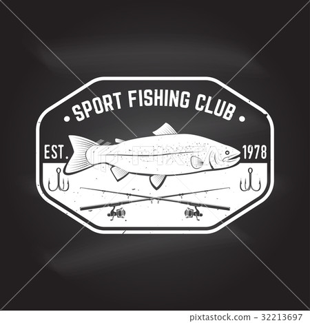 Fishing sport club. Vector illustration. - Stock Illustration [32213697 ...