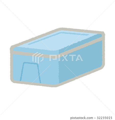 Box Styrofoam Blue - Stock Illustration [32235015] - PIXTA