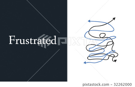 Depressed Complicated Chaos Critical Situation... - Stock Illustration ...