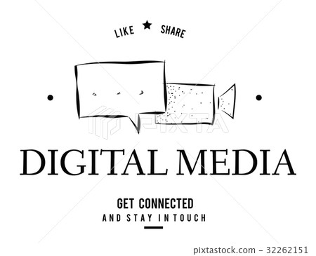 Online Community Digital Media Connection... - Stock Illustration ...