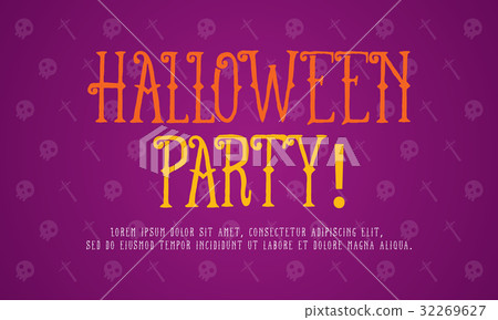 On purple background Halloween style - Stock Illustration [32269627 ...