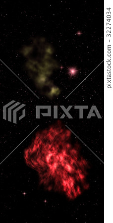 Star field in space and a nebulae - Stock Illustration [32274034] - PIXTA
