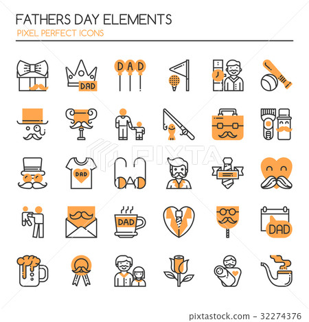 Fathers Day Elements - Stock Illustration [32274376] - PIXTA