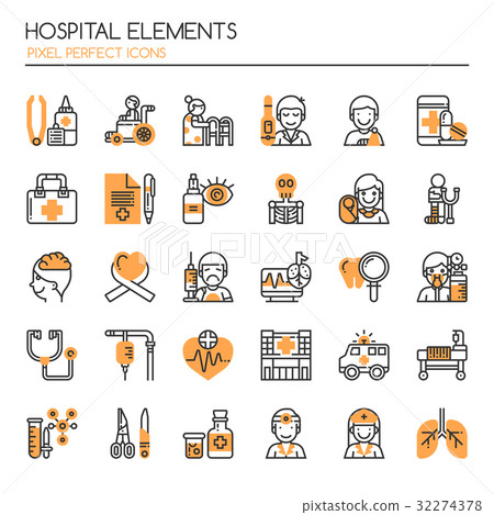 Hospital Elements - Stock Illustration [32274378] - PIXTA