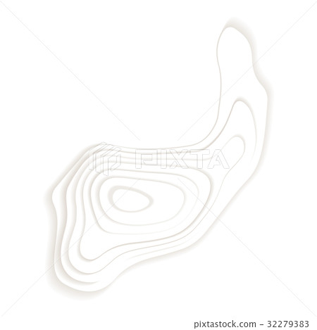 Beige topographic 3D map logo - Stock Illustration [32279383] - PIXTA