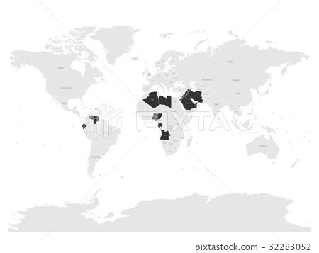 OPEC map - Stock Illustration [32283052] - PIXTA