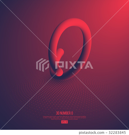 3d abstract hand drawn number 0. - Stock Illustration [32283845] - PIXTA
