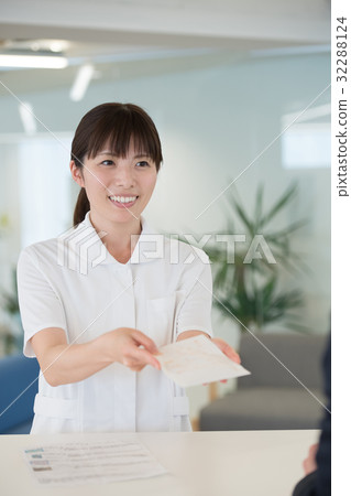 Pharmacist Hospital Medical reception Medical... - Stock Photo ...