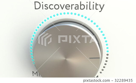 Rotating knob with discoverability inscription - Stock Illustration ...