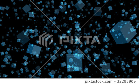 Abstract background with square particles - Stock Illustration ...
