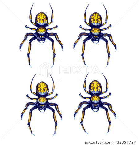 Sprite sheet of crawling spider game art animation - Stock Illustration ...