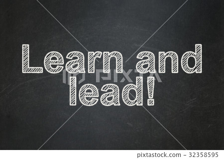Learning concept: Learn and Lead! on chalkboard - Stock Illustration ...