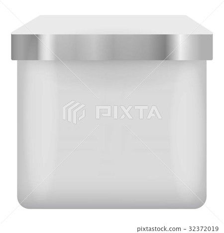 Blank container square shape mockup - Stock Illustration [32372019] - PIXTA