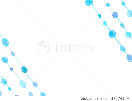 Watercolor texture rainfall frame - Stock Illustration [32374939] - PIXTA